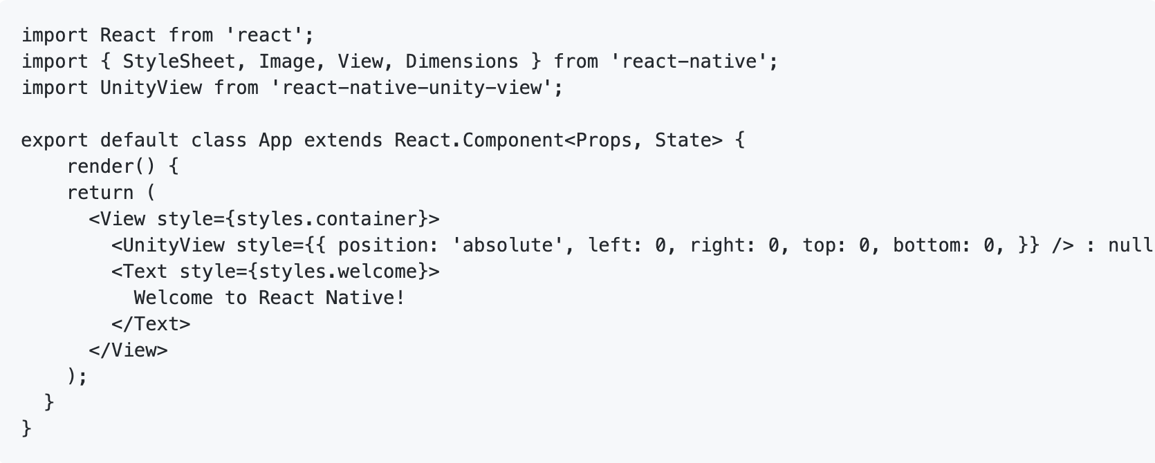 Unity Integration in React Native - Pronteff