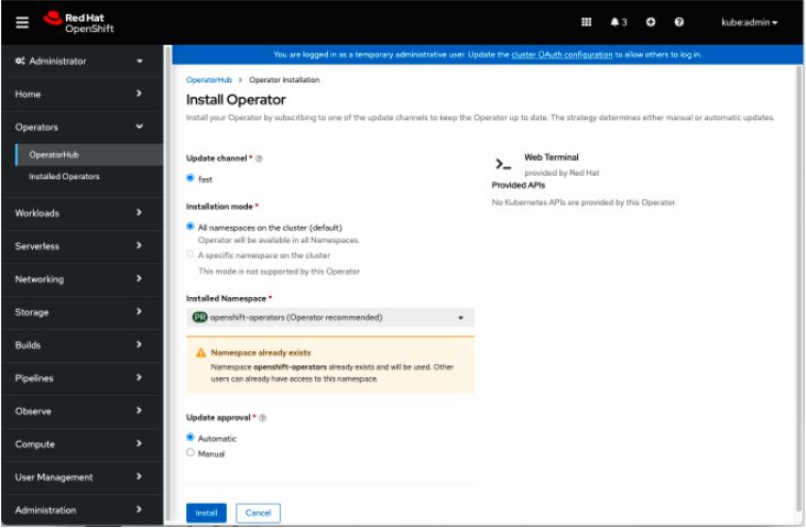 Introducing OpenShift Web Terminal Operator1.5 | Redhat Partners in India