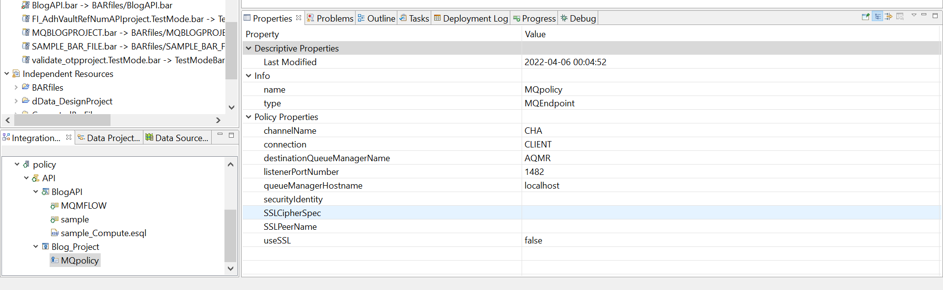 Policies Vs Configurable Services in IBM APP Connect